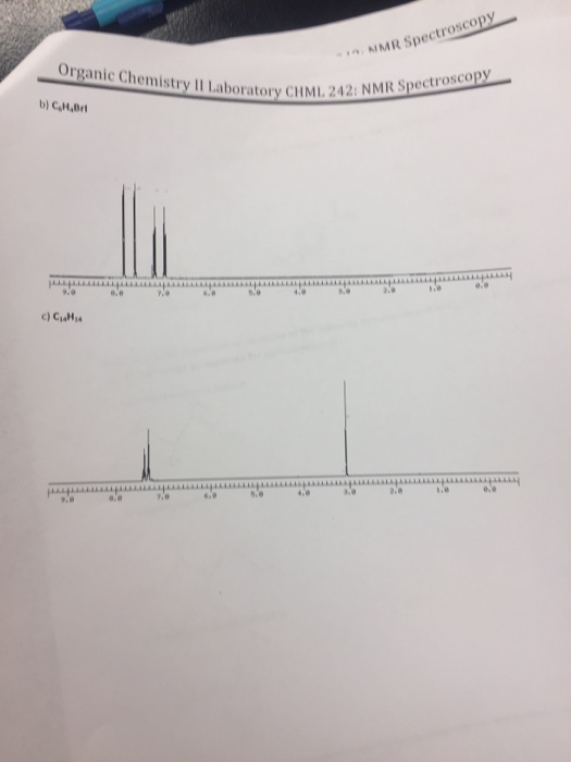 Solved NMR spectrosco organic Chemistry Laboratory NMR | Chegg.com