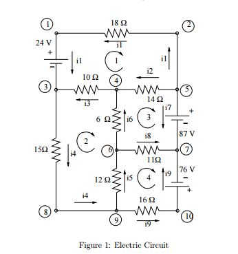Solved Write the circuit equations in matrix form using | Chegg.com
