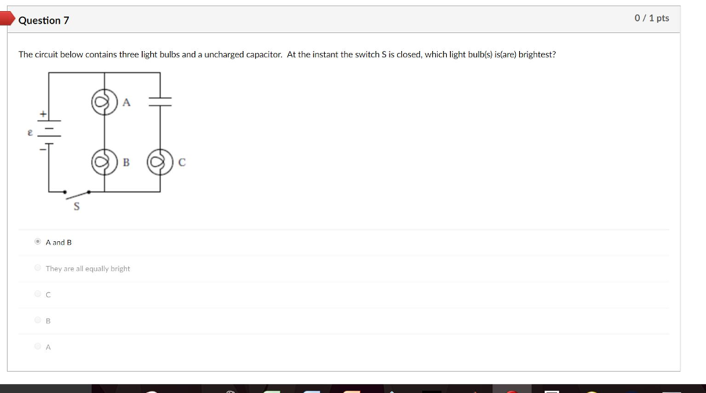 Solved Question 7 0 1 pts The circuit below contains three | Chegg.com