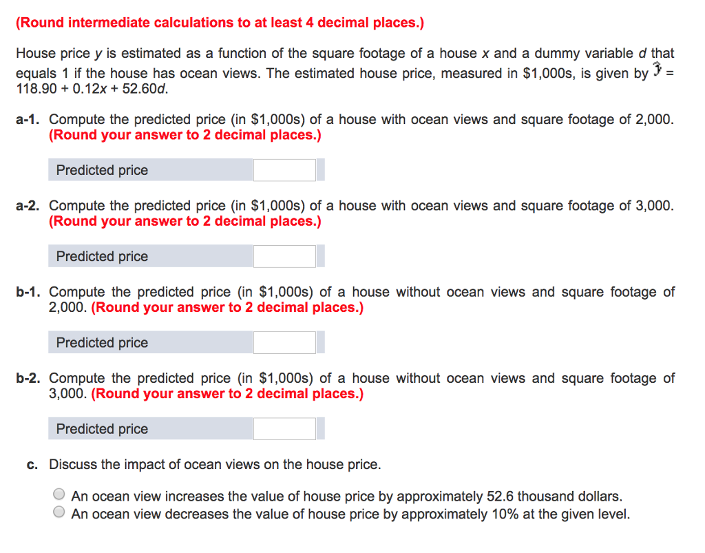 Solved (Round intermediate calculations to at least 4 | Chegg.com