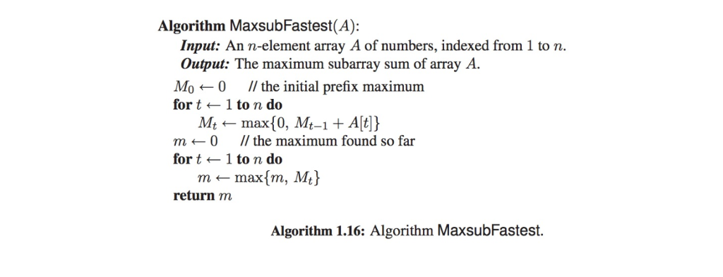 Solved C-1.2 Describe how to modify the MaxsubFastest | Chegg.com