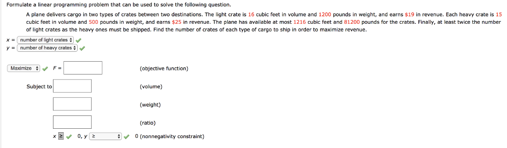 Formulate a linear programming problem that can be | Chegg.com