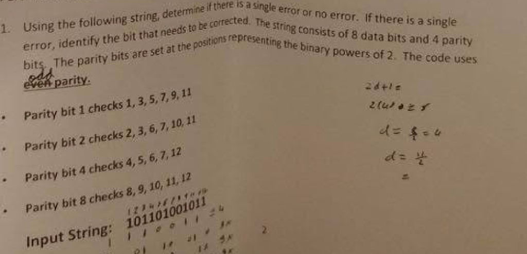 Solved Using the following string, determine if there is a | Chegg.com