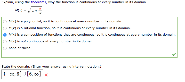 Solved Explain, using the theorems, why the function is | Chegg.com
