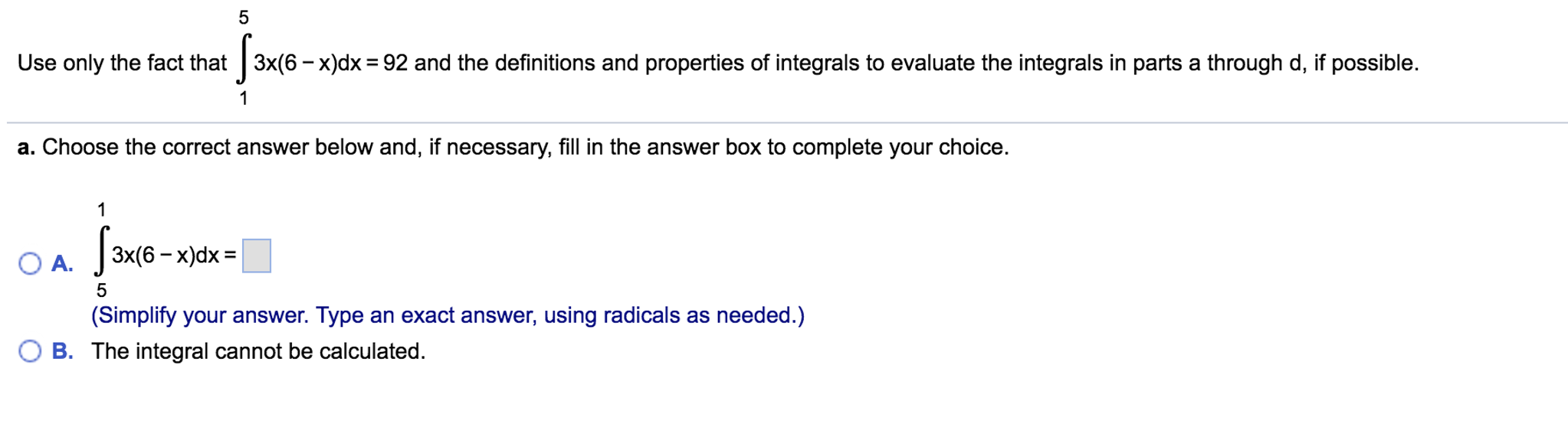 Solved The following function is negative on the given | Chegg.com