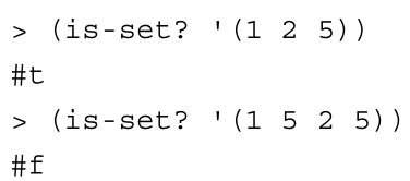 Solved Consider an implementation of sets with Scheme lists. | Chegg.com