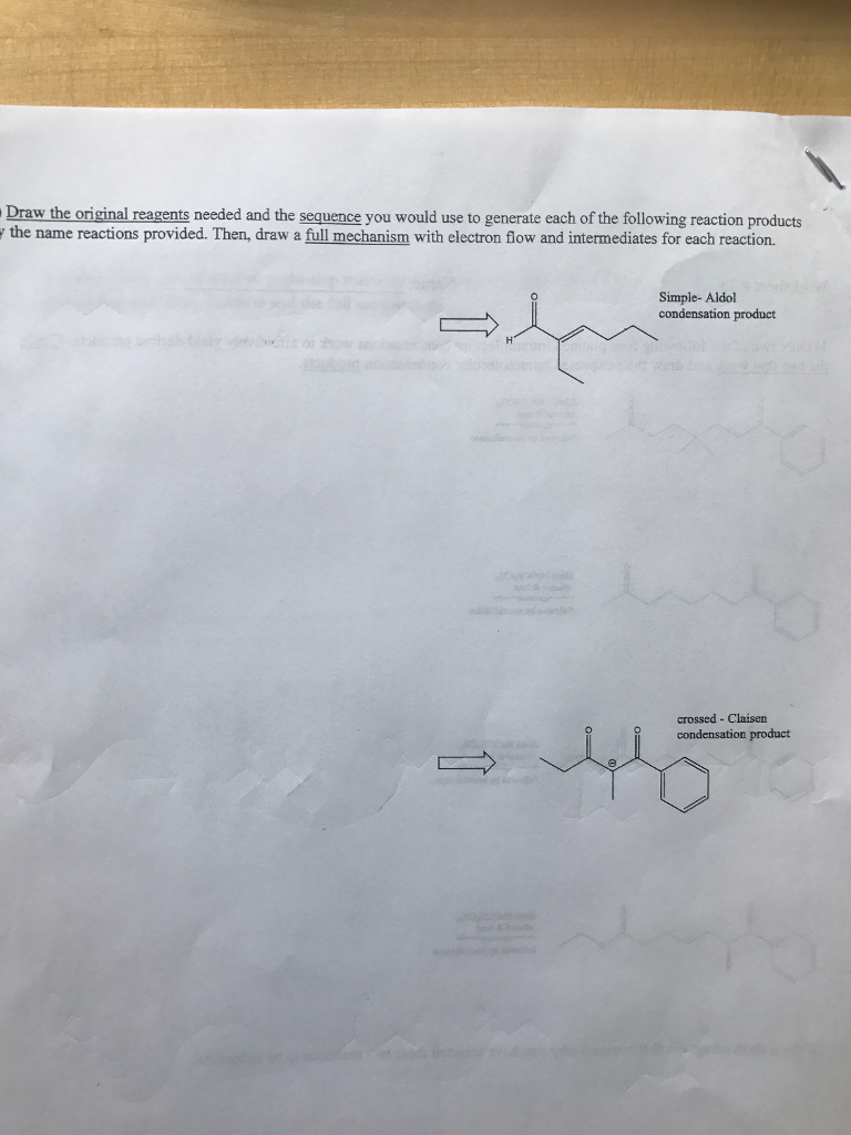 Solved Draw the original reagents needed and the sequence | Chegg.com