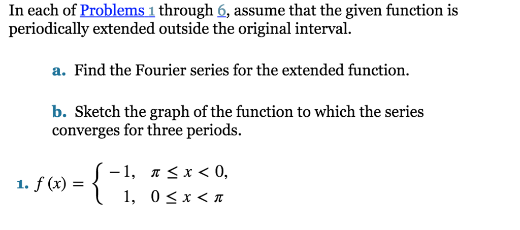 Solved In each of Problems 1 through 6, assume that the | Chegg.com
