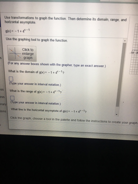 Solved Use Transformations To Graph The Function Then
