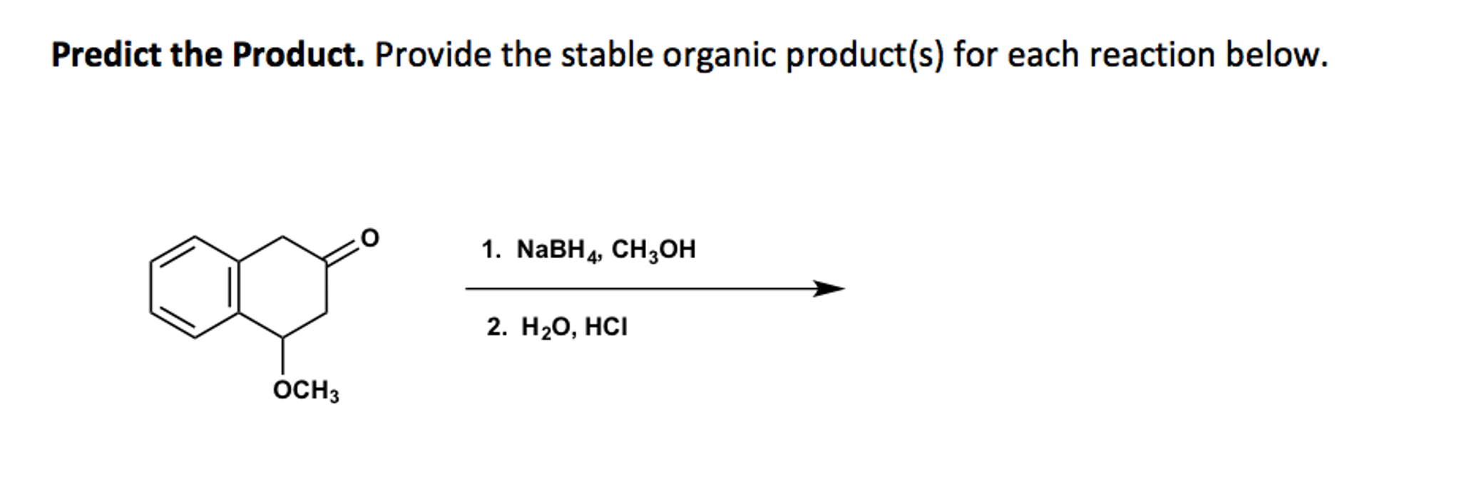 Solved Predict the Product. Provide the stable organic | Chegg.com