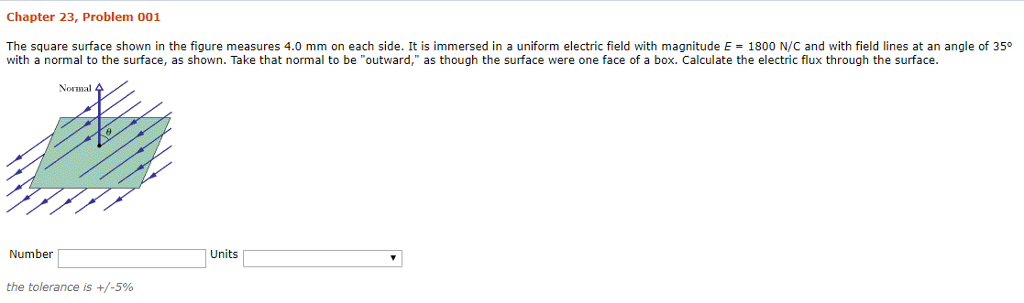 Solved Chapter 23, Problem 001 The square surface shown in | Chegg.com Solved Chapter 23, Problem 001 The square surface shown in | Chegg.com