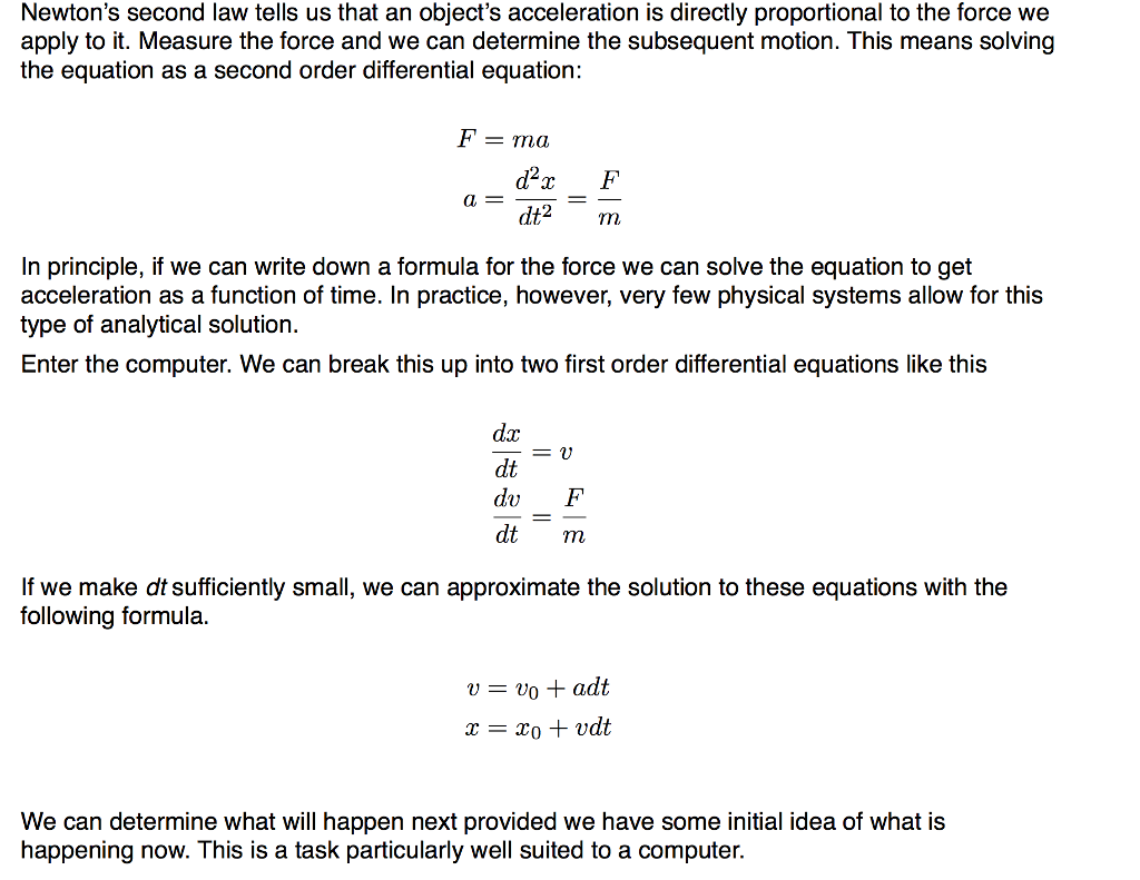 Newton's second law tells us that an object's | Chegg.com