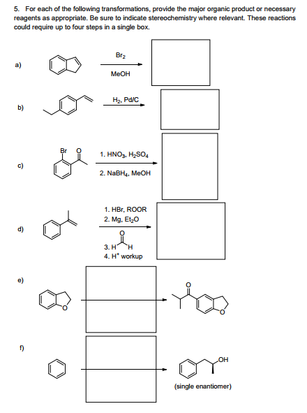 Solved For each of the following transformations, provide | Chegg.com