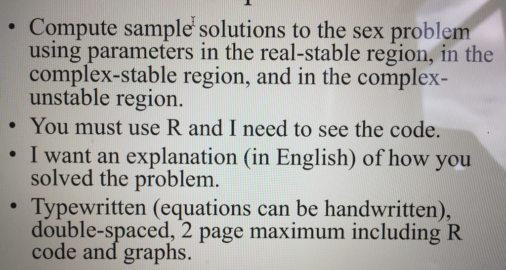 Solved Using this sample R code, create a bifurcation | Chegg.com