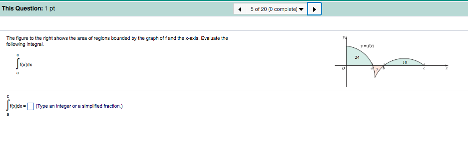 Solved The figure lo the right shows the area of regions | Chegg.com