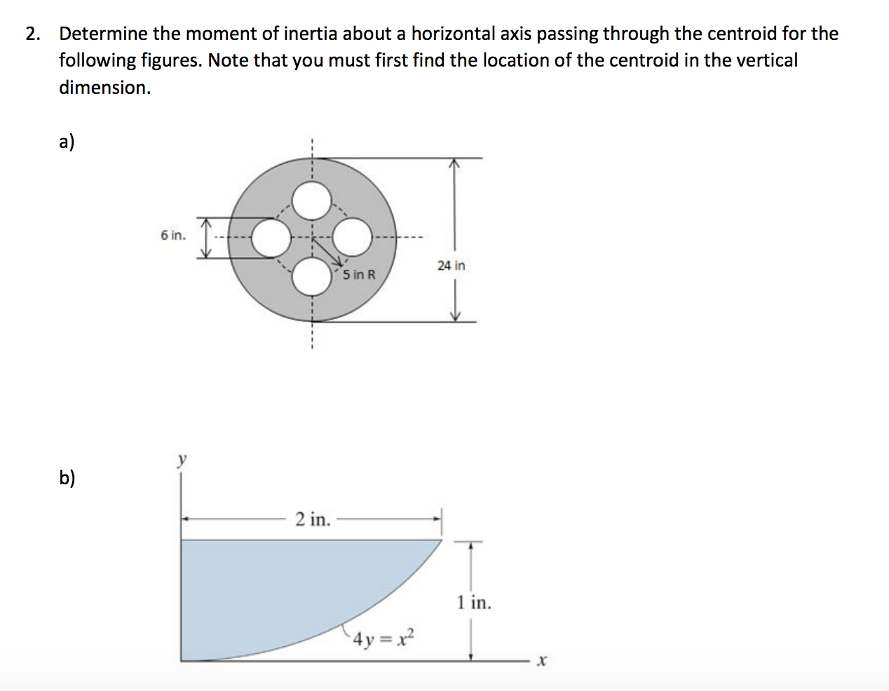 Solved Determine the moment of inertia about a horizontal | Chegg.com