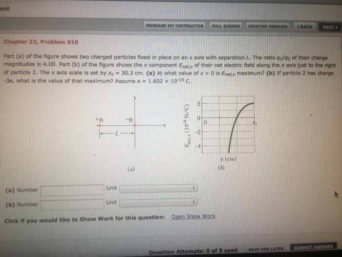 Solved Part (a) of the figure shows two charged particles | Chegg.com