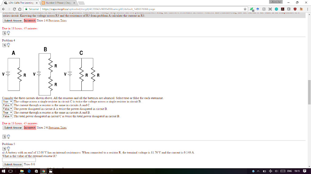 Solved LON-CAPA. The Learning x C Number 3 Please ICheg x CO | Chegg.com