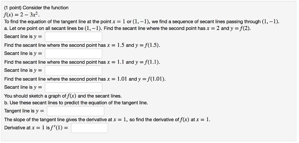 Solved Consider The Function F X 2 3x 2 To Find The