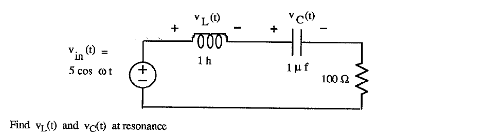 Solved VL(t) ct) V. (t in 1 h 100? Find vi(t) and vc(t) at | Chegg.com