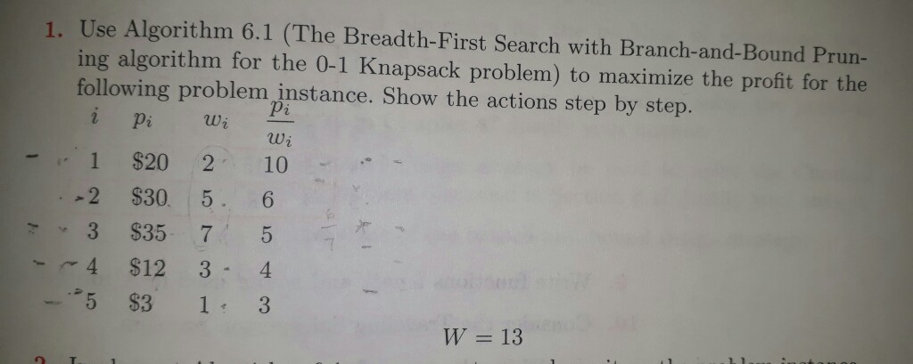 Solved 1. Use Algorithm 6.1 (The Breadth-First Search with | Chegg.com