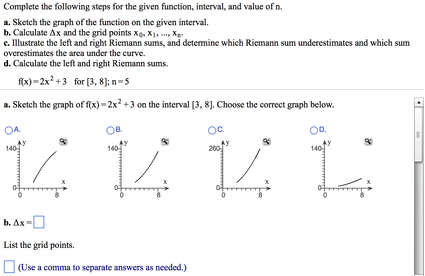Solved Complete The Following Steps For The Given Function