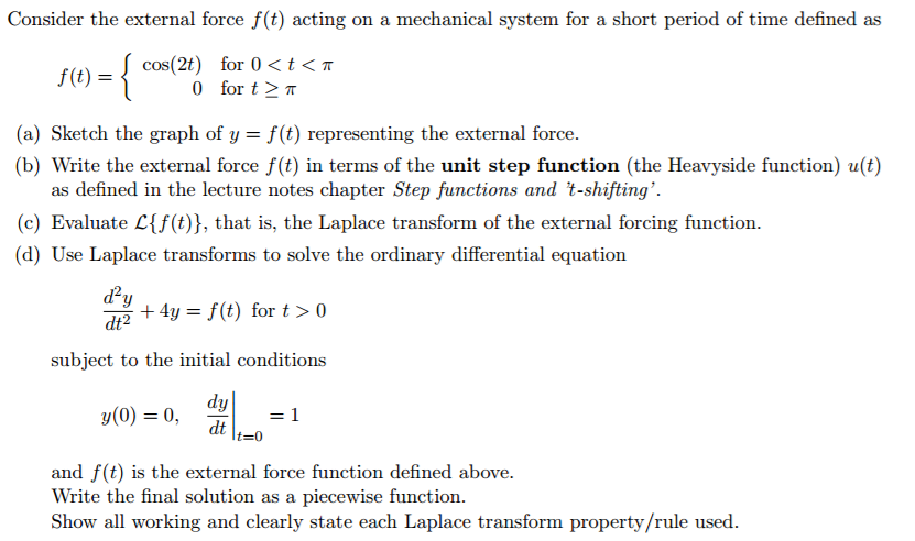 Solved Consider The External Force F t Acting On A Chegg solved-consider-the-external-force-f-t-acting-on-a-chegg