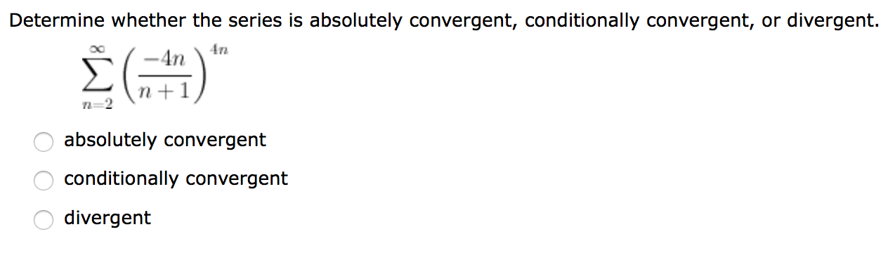 Solved Determine whether the series is absolutely | Chegg.com