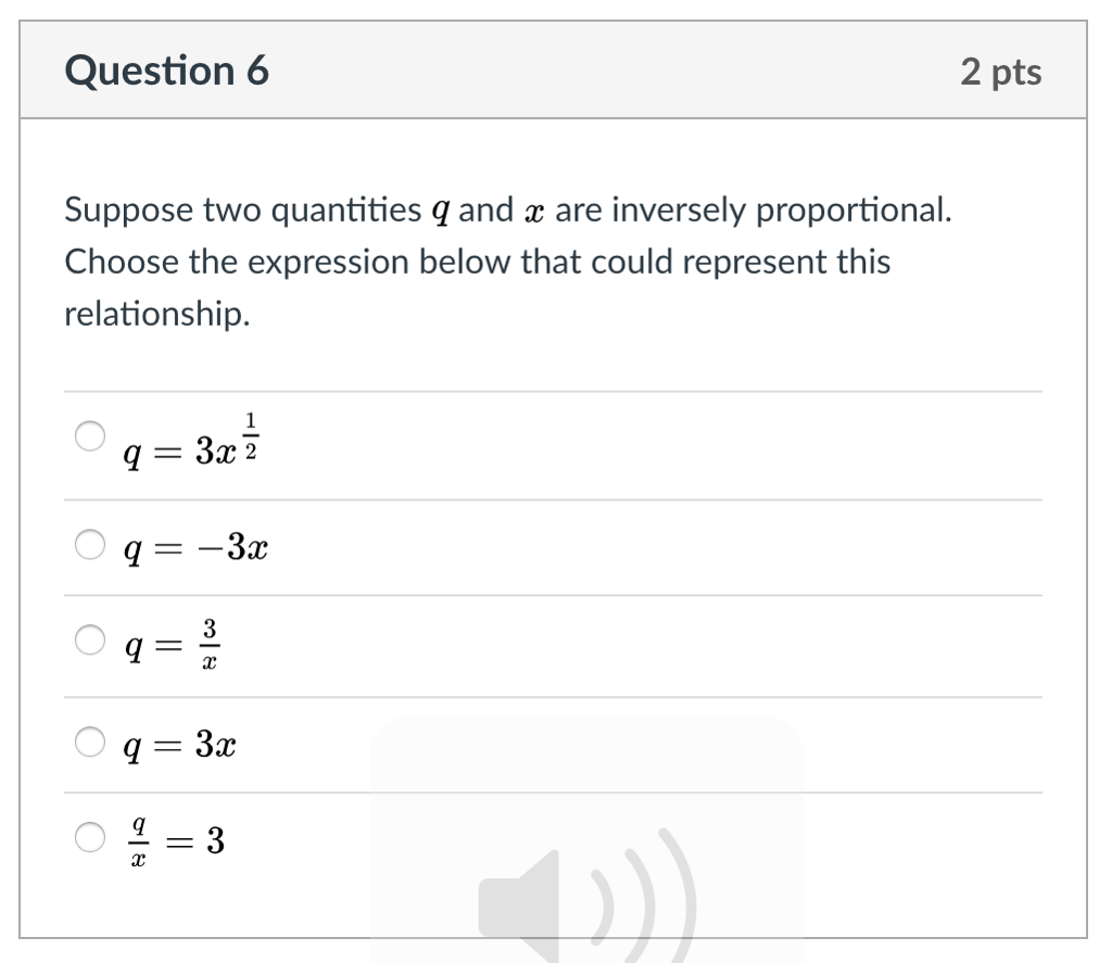 Solved Question 6 2 pts Suppose two quantities q and are | Chegg.com