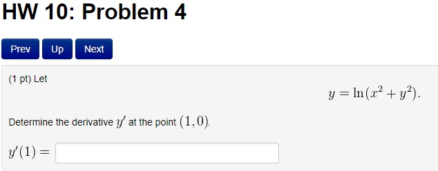 Solved Let y = ln (x^2 + y^2). Determine the derivative y' | Chegg.com