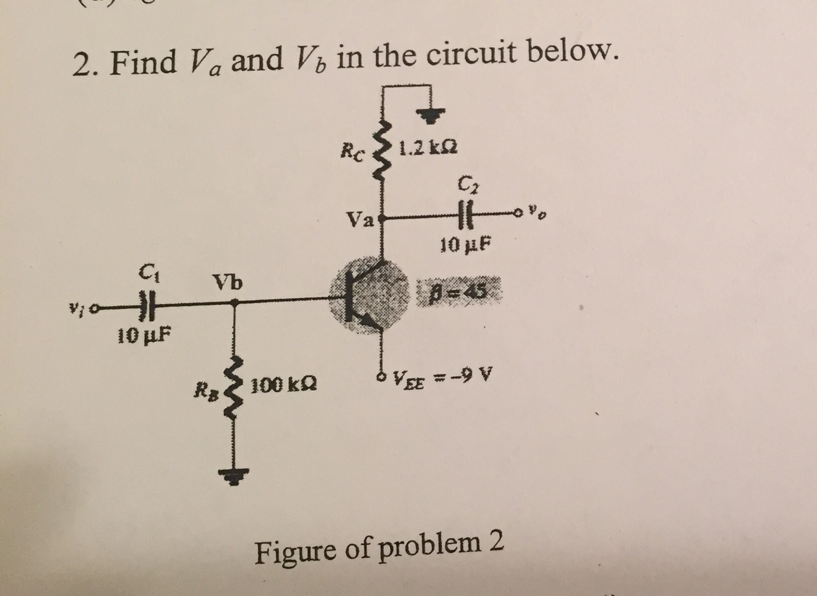 Solved 2. Find Va and Vb in the circuit below. | Chegg.com