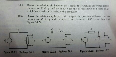 Solved Derive the relationship between the output, the | Chegg.com