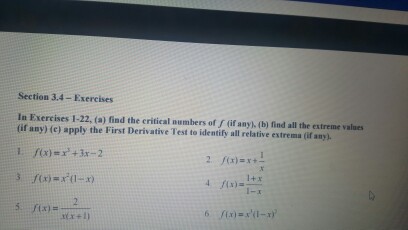Solved Section 3.4-Exercises In Exercises 1-22, (a) find the | Chegg.com