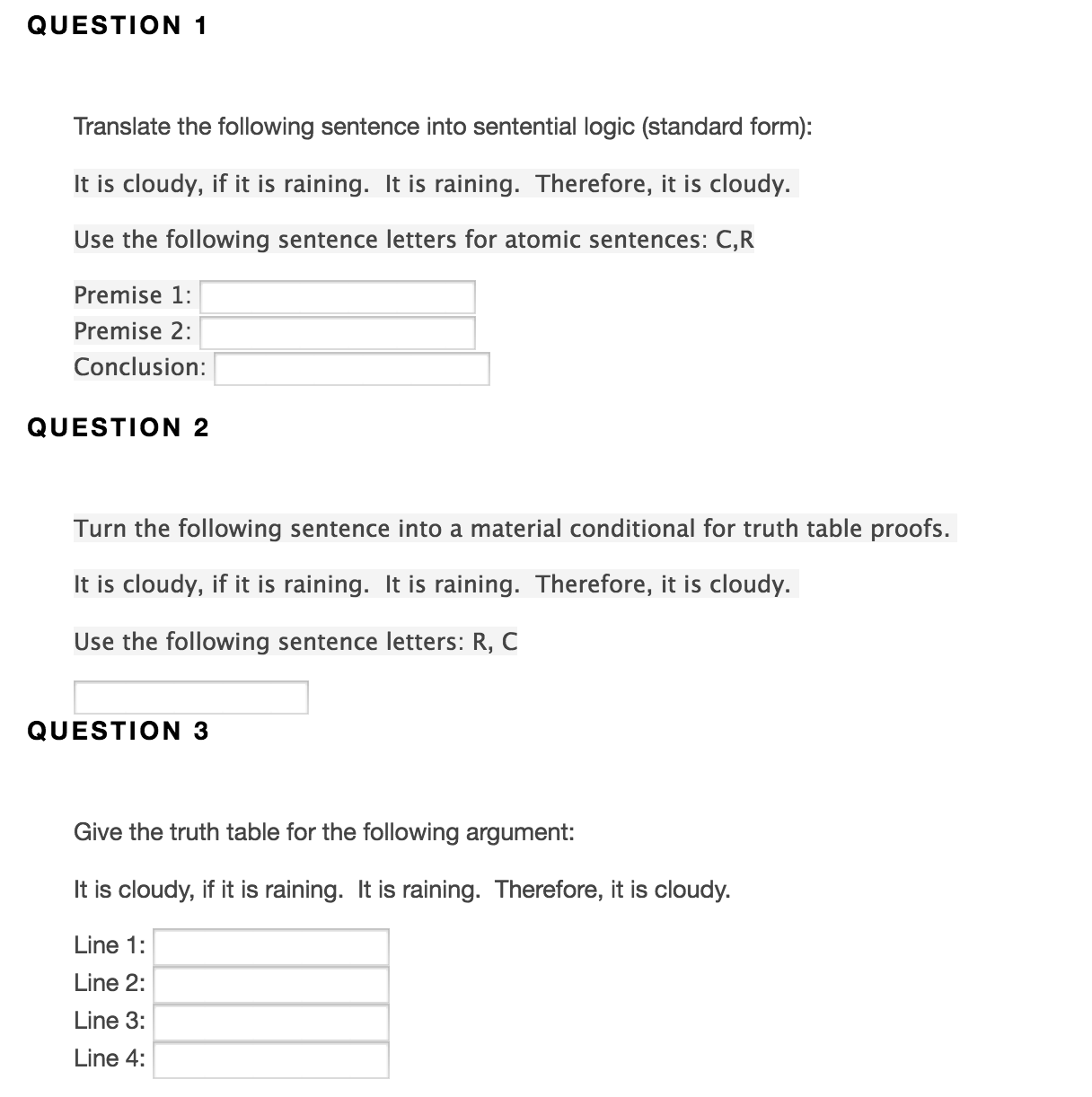 Solved Translate the following sentence into sentential | Chegg.com