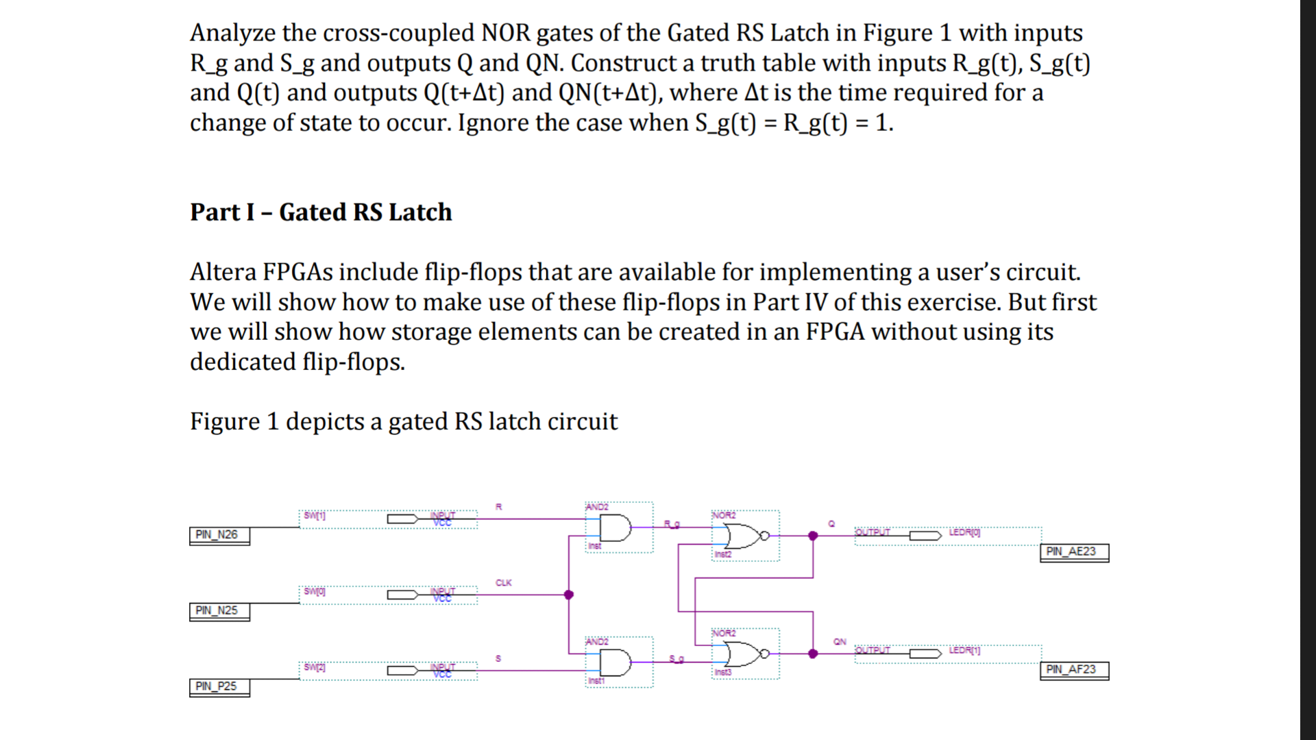 Solved Analyze the cross-coupled NOR gates of the Gated RS | Chegg.com