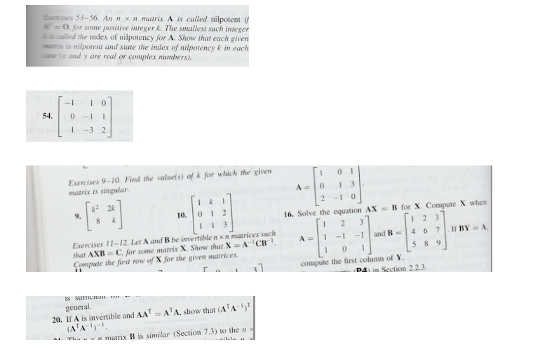Solved An n times n matrix A is called nilpotent if k^2 = 0, | Chegg.com