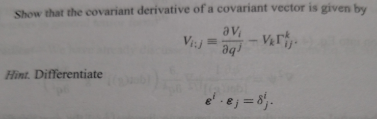 Solved Show that covariant derivative of a covariant vector | Chegg.com Solved Show that covariant derivative of a covariant vector | Chegg.com