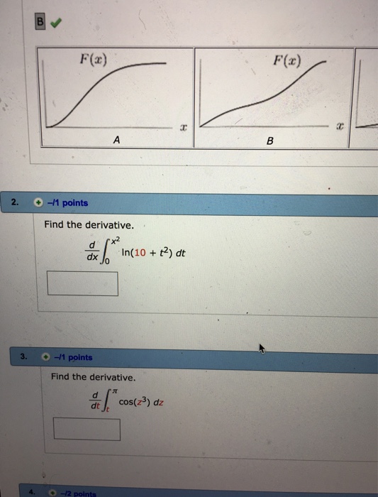 Solved Find the derivative. d/dx integral^x^2_0 In 10 + t^2) | Chegg.com