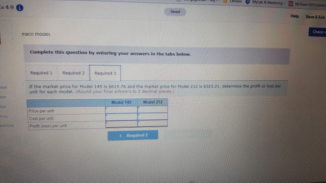 Solved Help Save & Exit Su Check my wor Exercise 4-9 Using | Chegg.com Solved Help Save & Exit Su Check my wor Exercise 4-9 Using | Chegg.com