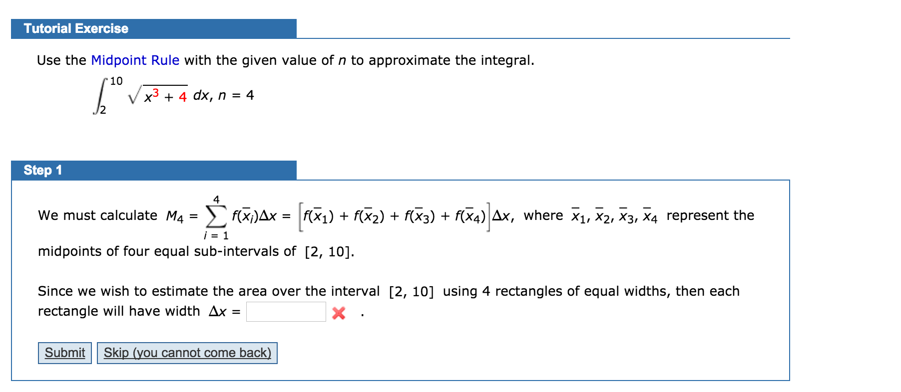 Solved Use the Midpoint Rule with the given value of n to | Chegg.com
