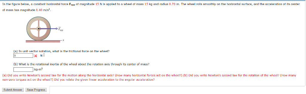 Solved In the figure below, a constant horizontal force | Chegg.com