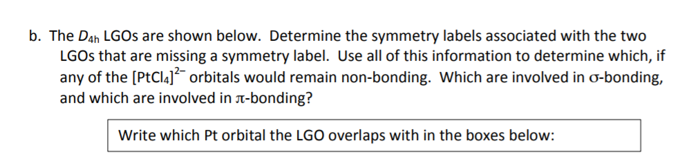 2a. Platinum tetrachloride, [PtCl4], belongs to the | Chegg.com