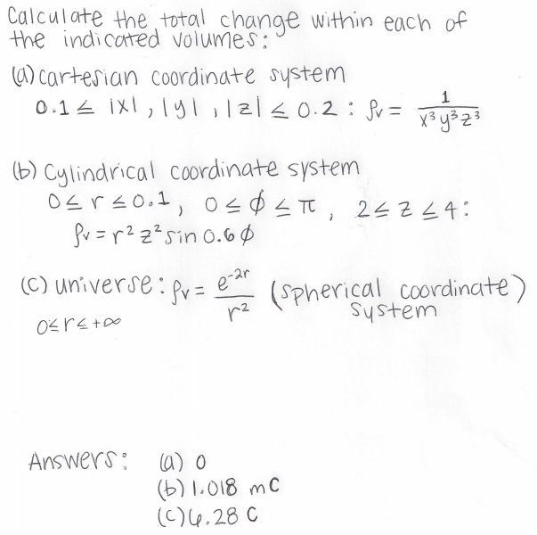 Solved Calculate the total chanae within each of the | Chegg.com