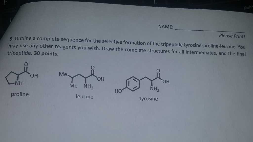 Solved Outline a complete sequence for the selective | Chegg.com