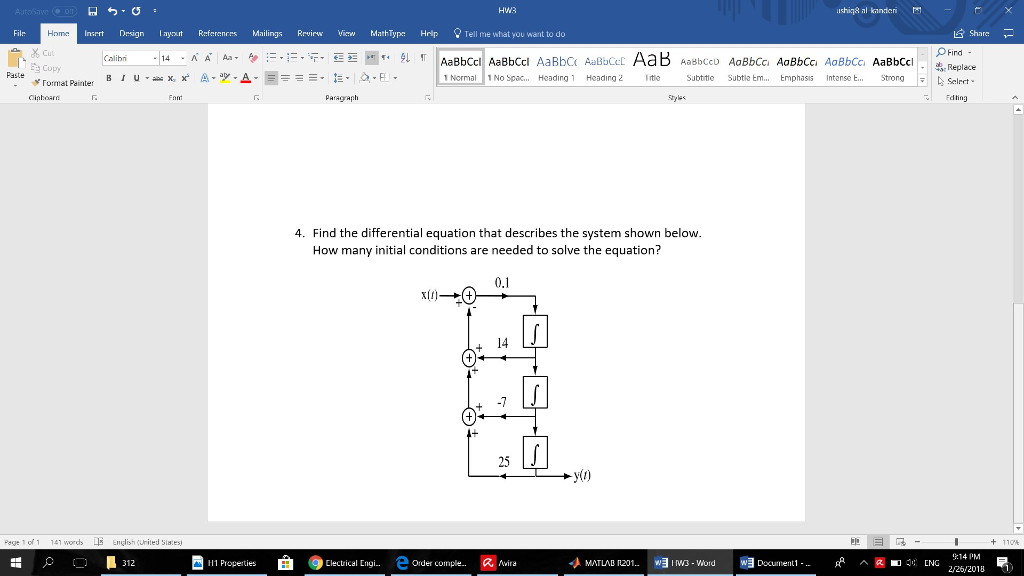 Solved File Home Insrrt Design Iayourt Raferences Mailings | Chegg.com