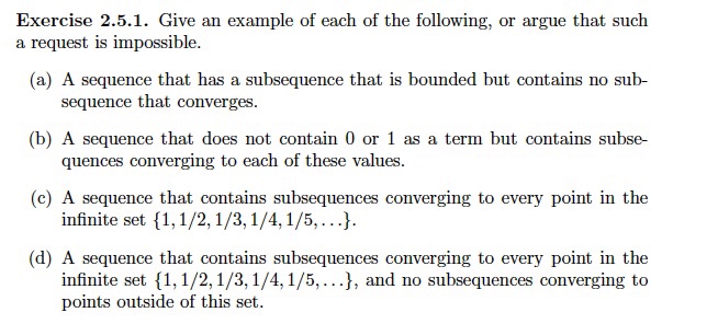 Solved Give an example of each of the following, or argue | Chegg.com