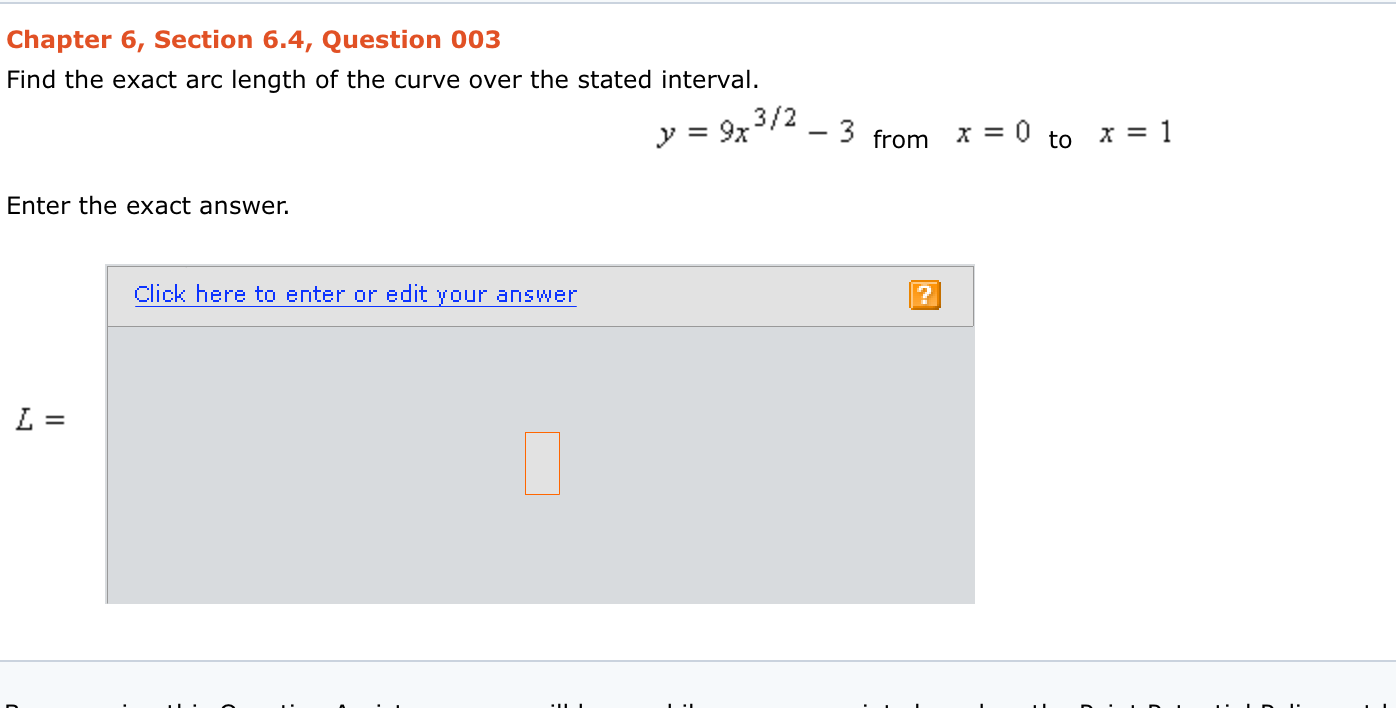 Solved Find the exact arc length of the curve over the | Chegg.com