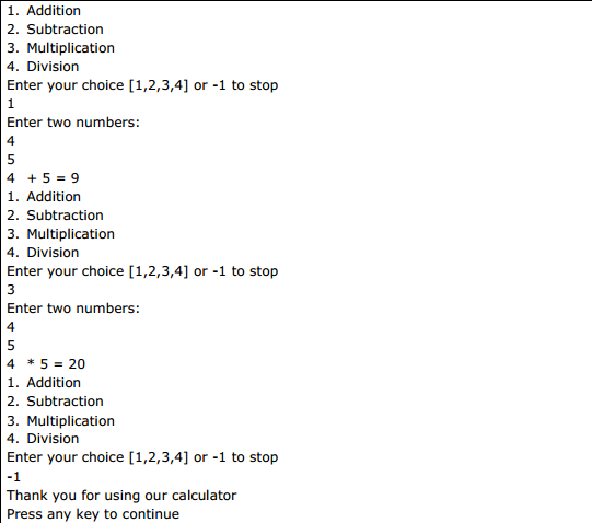 Solved Addition Subtraction Multiplication Division | Chegg.com