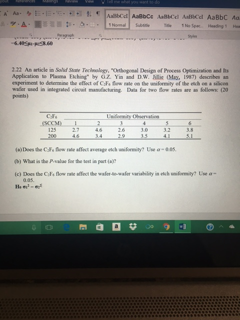 Solved An article in Solid Store Technology, "Orthogonal | Chegg.com