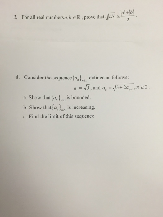 Solved For all real numbers a,b epsilon R, prove that square | Chegg.com